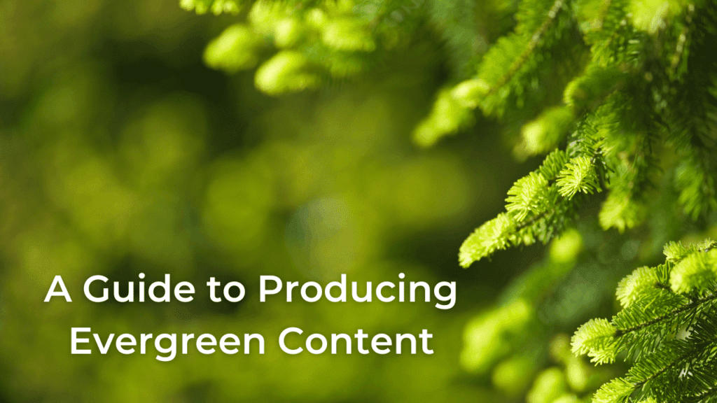 A Complete Guide to Producing Evergreen Content